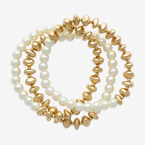 Click here for Bijoux Bar Gold Tone Womens Bracelet Set  One Size... prices