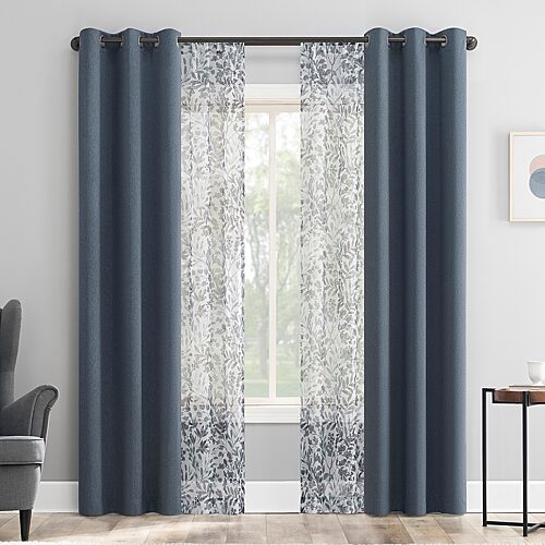 Click here for Sun Zero Arbor Print Grommet Top Blackout Set of 4... prices