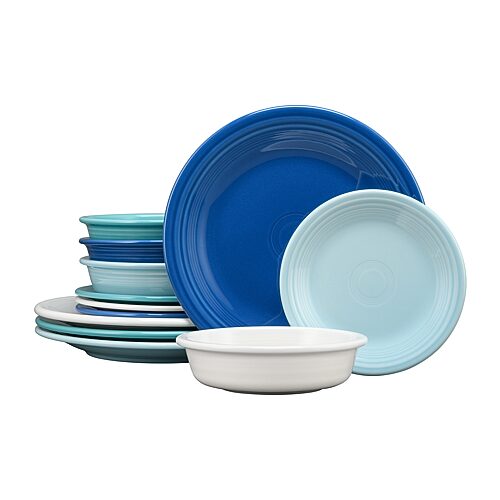 Click here for Fiesta Classic Rim Coastal Blues 12-pc. Dinnerware... prices