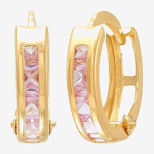 Click here for Limited Quantities! Girls Pink Cubic Zirconia 10K... prices