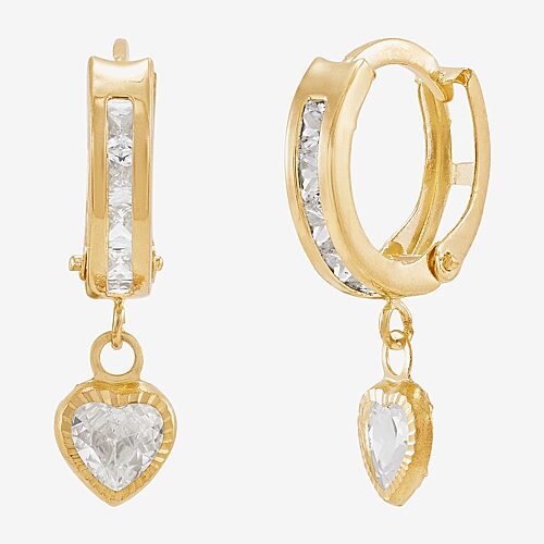Click here for Limited Quantities! Girls White Cubic Zirconia 10K... prices