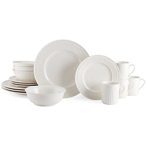 Mikasa Italian Countryside 16 Pc. Dinnerware Set  Service for 4 - White Grou