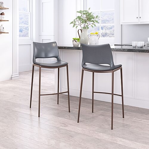 Click here for Zuo Modern Ace 2-pc. Upholstered Bar Stool  One Si... prices