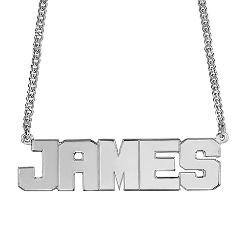 Click here for Personalized Mens Sterling Silver Name Necklace  O... prices
