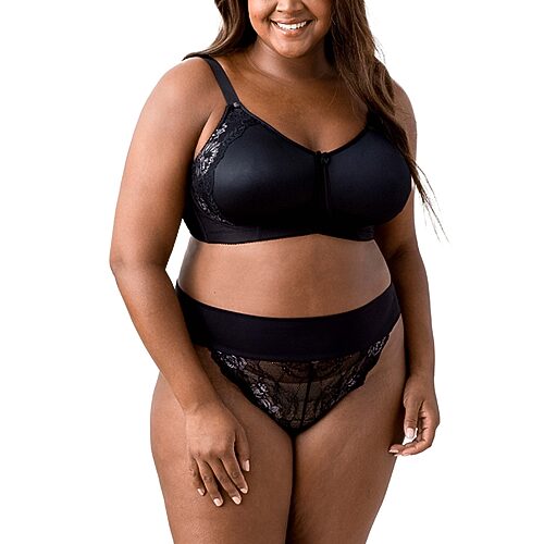 Elila Fancy Smooth Curves Softcup Bra 1903  H  Black