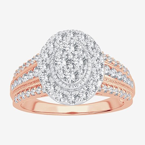 Click here for Womens 1 CT. T.W. Natural White Diamond 10K Gold O... prices
