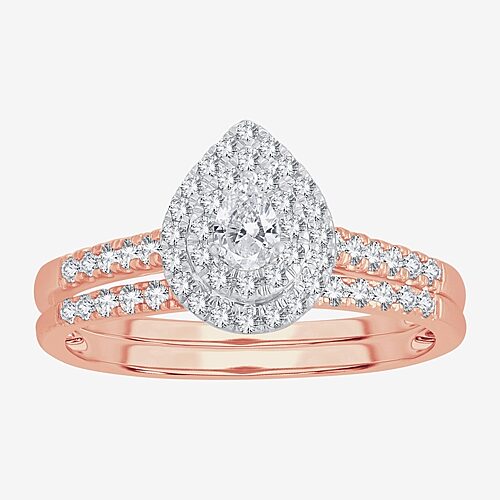 Click here for 1/2 CT.T.W. Natural Diamond Pear Shape Side Stone... prices