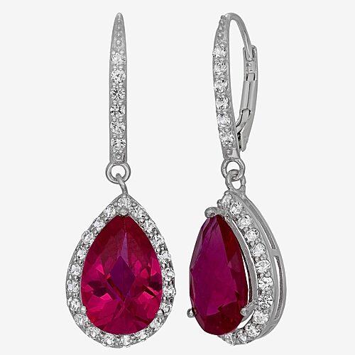 Click here for Lab-Created Ruby & White Sapphire Sterling Silver... prices