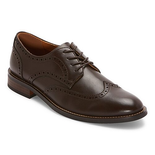 Click here for Stafford Mens Charles Oxford Shoes  8 Medium  Brow... prices