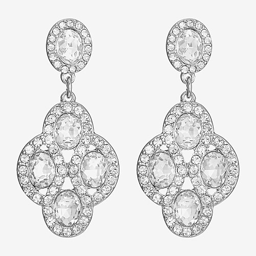 Click here for Monet Jewelry Timeless Silver Tone Womens Glass Hy... prices