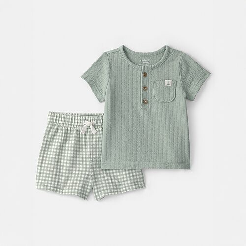 Click here for Carters Baby Boys 2-pc. Short Set  3 Months  Green prices