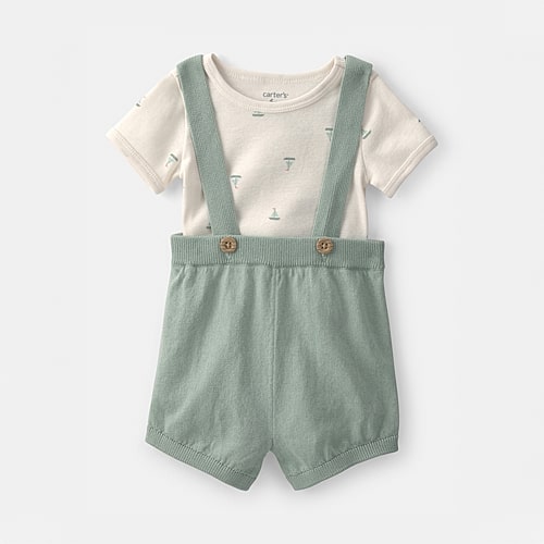 Click here for Carters Baby Boys 2-pc. Short Set  Newborn  Green prices