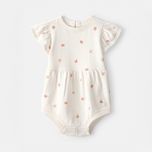 Click here for Baby Girl (NB-12M) Carters(R) Peach Ruffle Romper prices