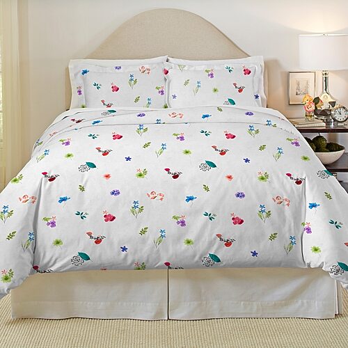 Click here for Pointehaven Brushed Cotton Duvet Cover Set  One Si... prices