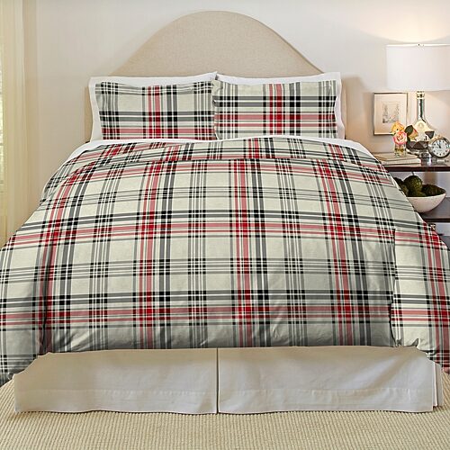 Click here for Pointehaven Brushed Cotton Duvet Cover Set  One Si... prices