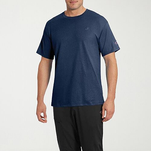 Click here for Champion Mens Cotton Jersey T-Shirt - Deep Navy prices
