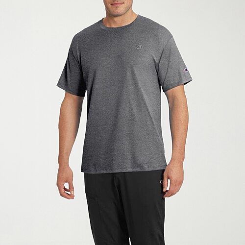 Click here for Champion Mens Cotton Jersey T-Shirt - Granite Heat... prices