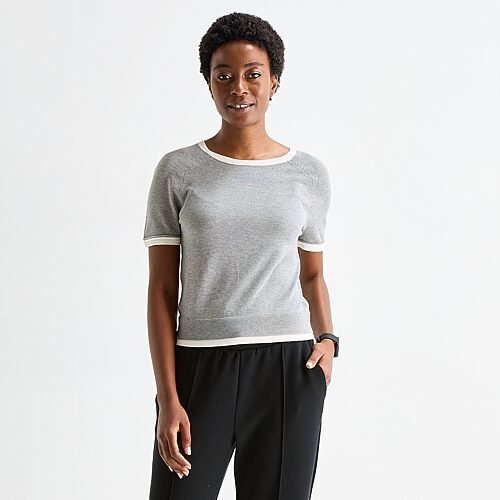 Click here for Stylus Womens Crew Neck Short Sleeve Pullover Swea... prices
