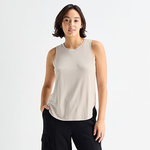 Click here for Stylus Womens Crew Neck Sleeveless Tank Top  X-lar... prices