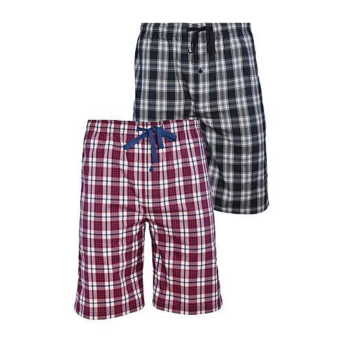 Click here for Hanes Stretch Mens 2-pc. Pajama Shorts  Small  Red prices