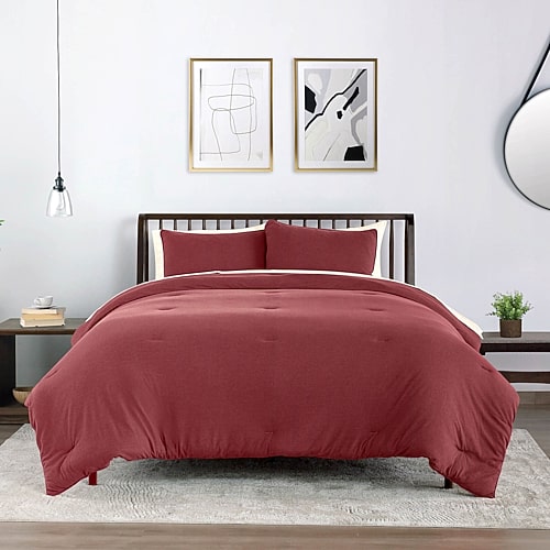 Click here for Vellux Moab Heathered Jersey Reversible Comforter... prices