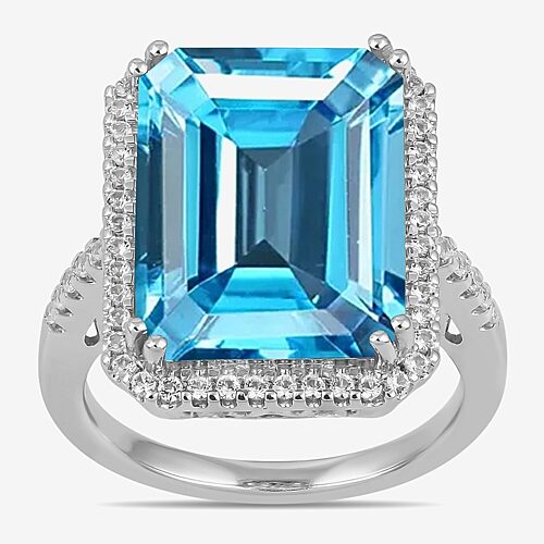 Click here for Womens Gemstone Sterling Silver Cocktail Ring  9... prices