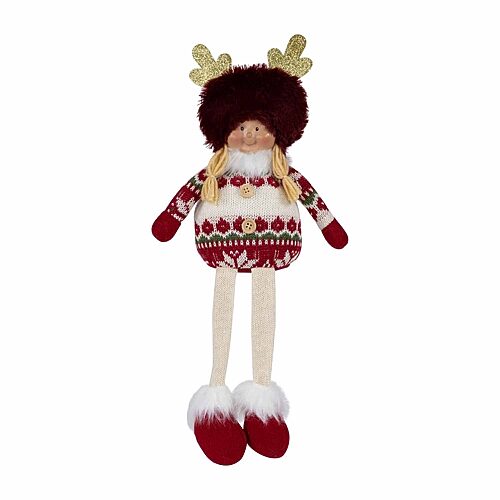 Click here for Northlight 16 Plush Girl With Legs Christmas Table... prices