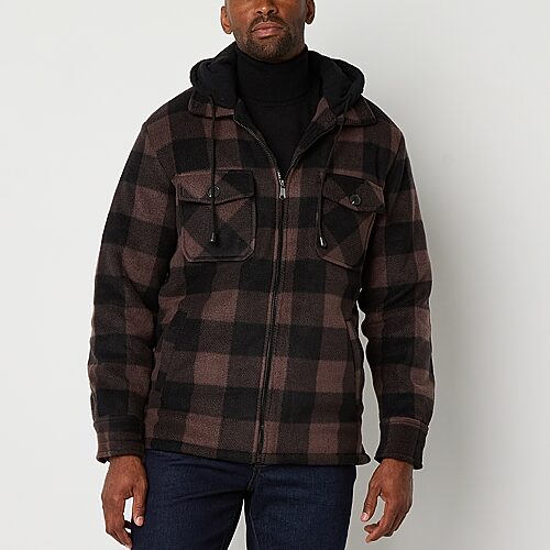 Click here for Victory Mens Fleece Hooded Midweight Shirt Jacket... prices