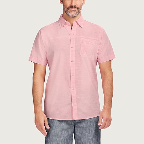 Click here for IZOD Dockside Chambray Mens Short Sleeve Classic F... prices