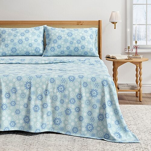 Click here for Linery Charming Winter Flannel Wrinkle Resistant S... prices