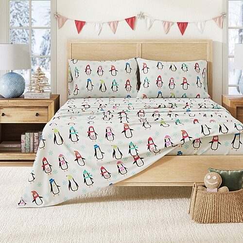 Click here for Linery Cotton Holiday Print Flannel Wrinkle Resist... prices