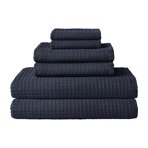Click here for UCHINO Waffle Twist 6 Pack Bath Towel Set  One Siz... prices