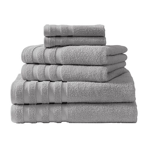 Click here for SOMN COMPANY 6-pc. Bath Towel Set  One Size  Gray prices