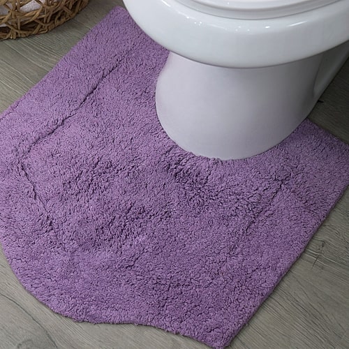 Home Weavers Waterford Contour Bath Rug  20 x 20 - Linen