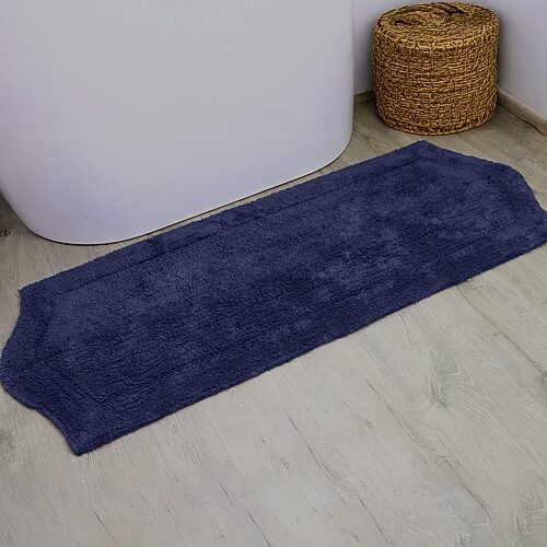 Home Weavers Waterford Bath Rug  22 x 60 - Navy Blue