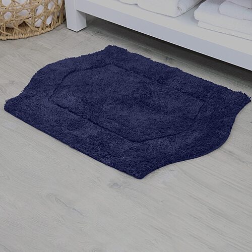 Click here for Home Weavers Waterford Bath Rug  24 x 40 - Navy Bl... prices