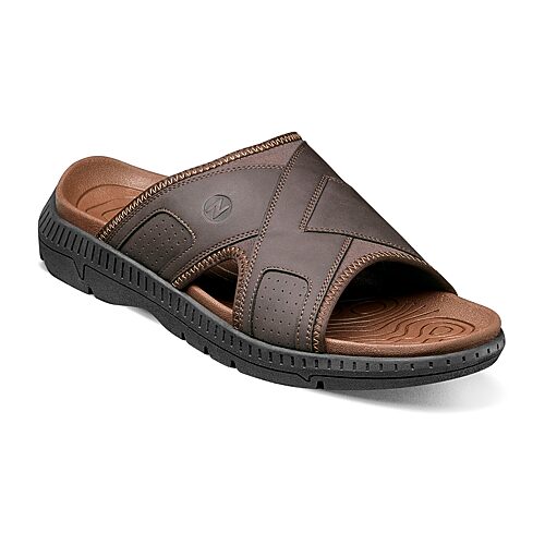 Click here for Nunn Bush Mens Laguna Slide Sandals  13 Medium  Br... prices