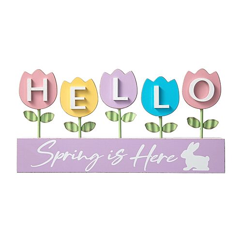 Click here for Glitzhome Wooden/Metal Tulips Easter Tabletop Deco... prices