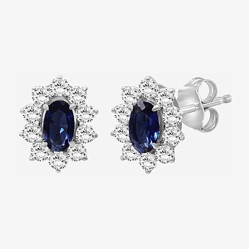 Click here for Womens Oval-cut Gemstone & 1/2 CT. T.W. Lab-Grown... prices