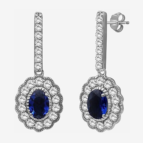 Click here for Womens Oval-cut Gemstone & 3/4 CT. T.W. Lab-Grown... prices