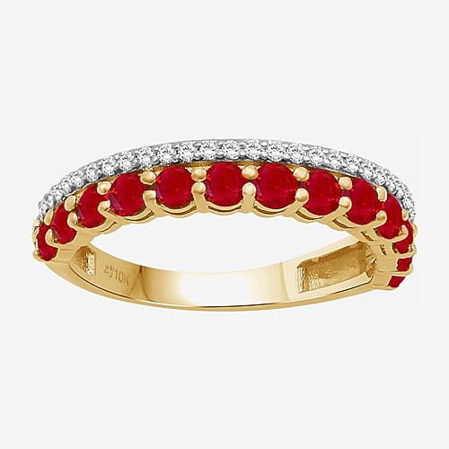 Click here for Womens Gemstone & 1/6 CT. T.W. Natural Diamond 10K... prices