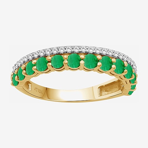 Click here for Womens Gemstone & 1/6 CT. T.W. Natural Diamond 10K... prices