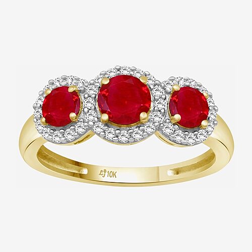 Click here for Womens Gemstone & 1/5 CT. T.W. Natural Diamond 10K... prices