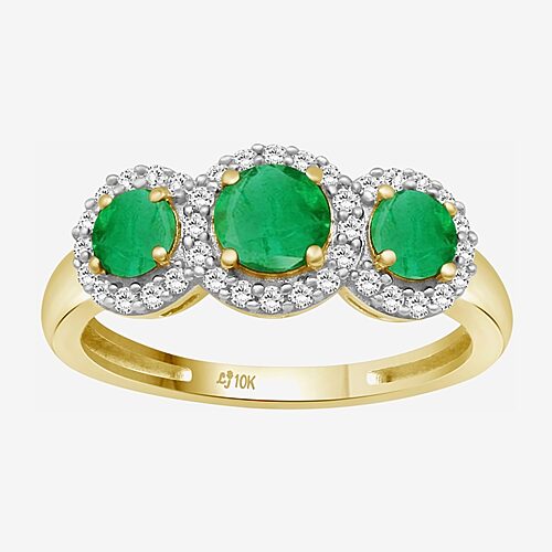 Click here for Womens Gemstone & 1/5 CT. T.W. Natural Diamond 10K... prices
