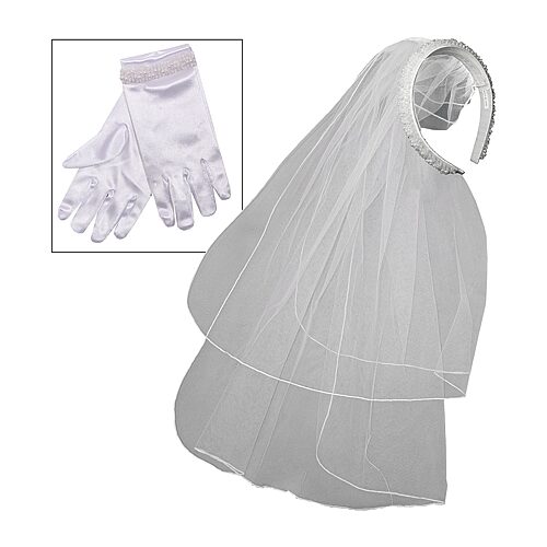 Click here for Bonnie Jean Bonnie Jean Glove And Veil Set 2-pc. V... prices