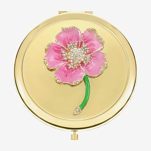 Click here for Monet Jewelry Gold Tone Flower Compact Mirror  One... prices