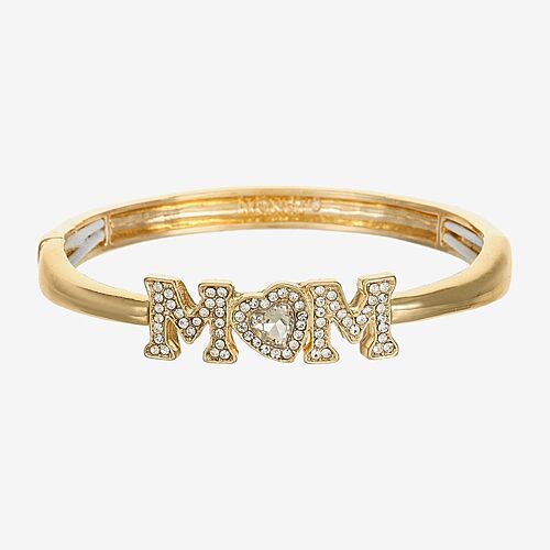 Click here for Monet Jewelry Mom Womens Glass Heart Bangle Bracel... prices