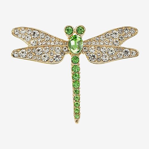Click here for Monet Jewelry Dragonfly Green Glass Pin  One Size... prices