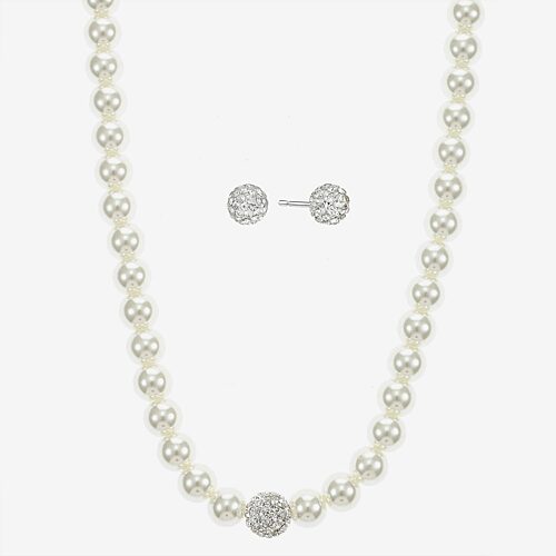 Click here for Monet Jewelry Womens White Glass Simulated Pearl 2... prices