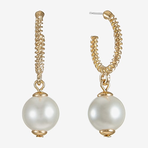 Click here for Liz Claiborne Womens Round Hypoallergenic Drop Ear... prices